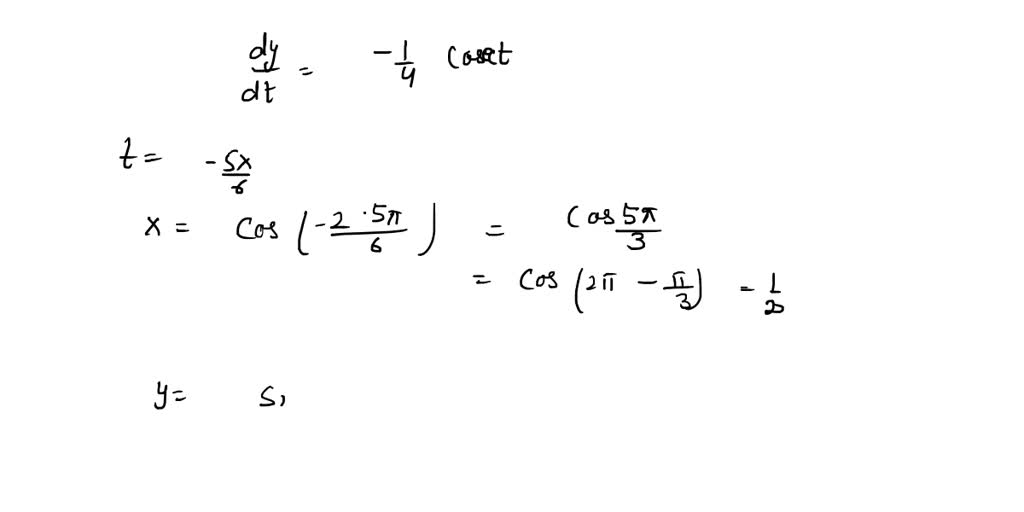 SOLVED: The curve has parametric equations x = cos(2t), y = sin(t), and T Nt Nt. Find an ...