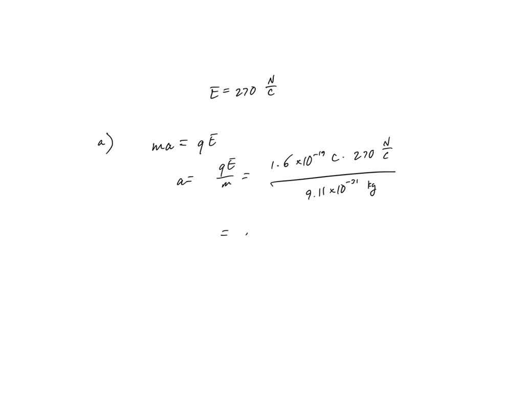 Solved Inside A Vacuum Tube An Electron Is In The Presence Of A