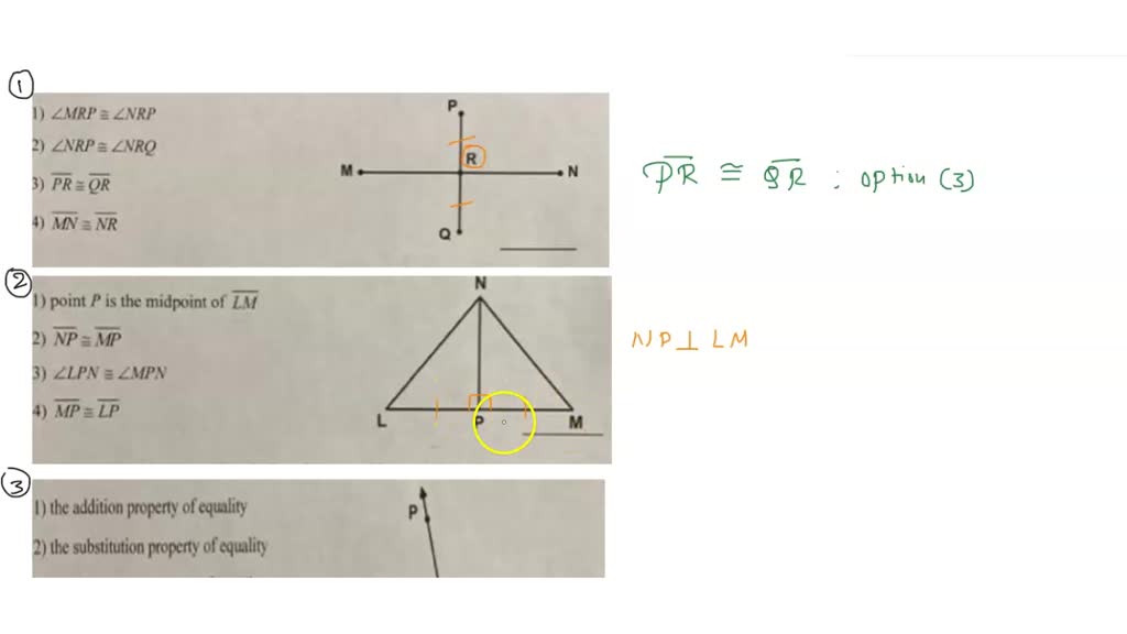 SOLVED: Two line segments intersect as shown. Given that point E is the midpoint of CD, what ...