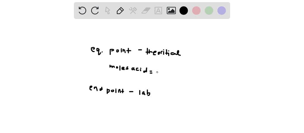 SOLVED: Explain the difference between the equivalence point and the end point of a titration.