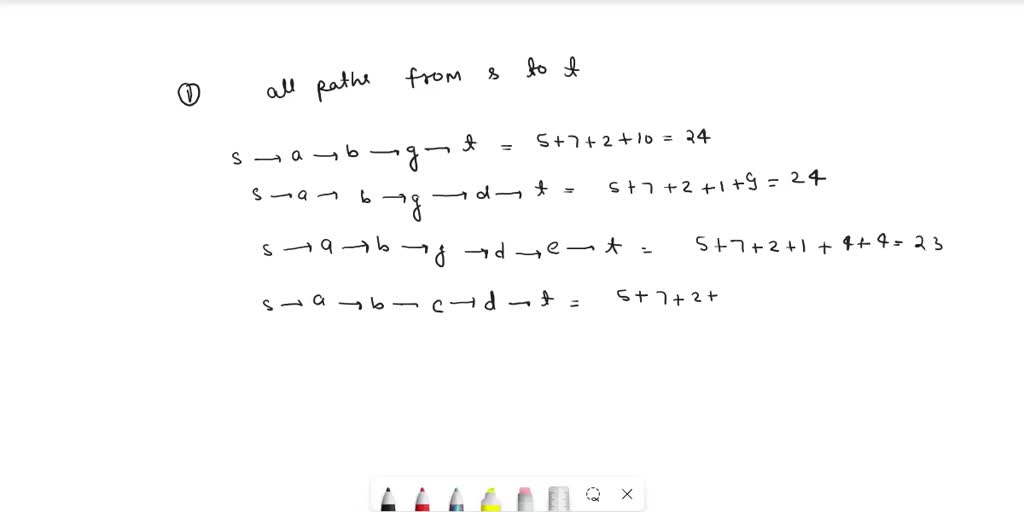 VIDEO solution: (b) Apply Dijkstra's algorithm to find the shortest ...