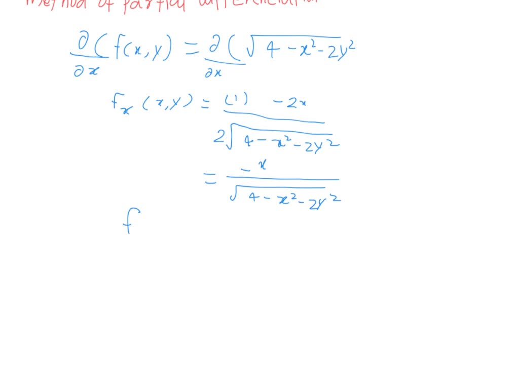 SOLVED: 'Find fx(1, 0) and fy(1, 0) and interpret these numbers as ...