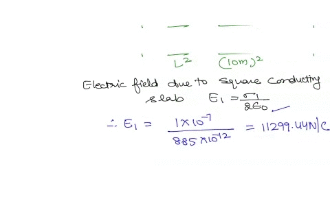 3 as shown in the figure square insulating slab mm thick...