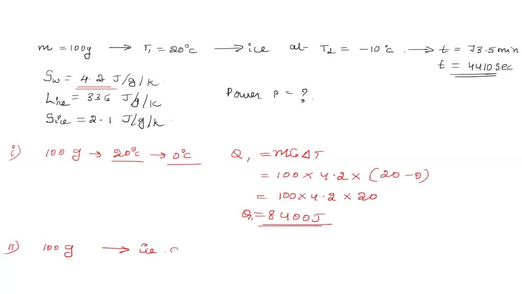 A water cooler uses 50 lb/hr of melting ice to cool running water from ...