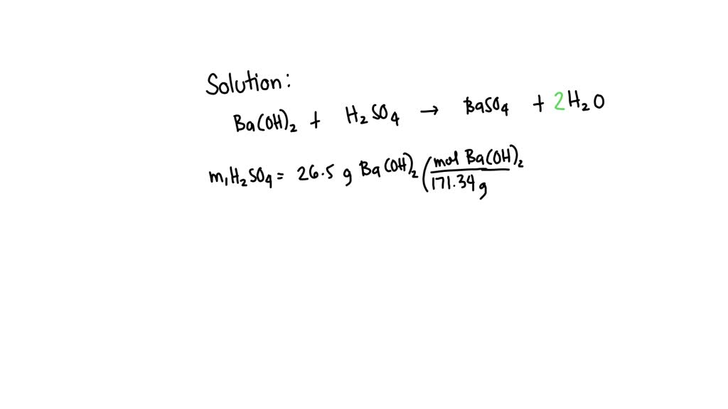 According to the following reaction, how many grams of sulfuric acid are required for the ...