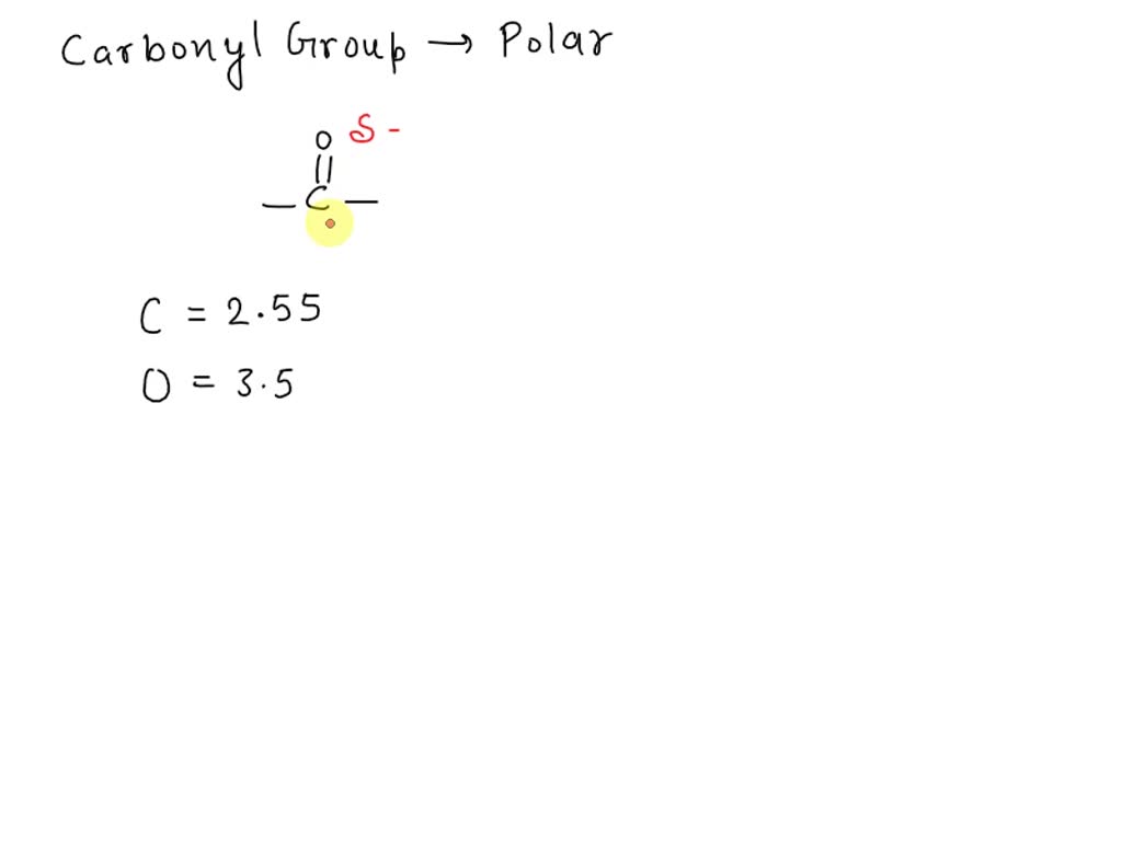 SOLVED: Why is a carbonyl group polar? Select the correct answer below ...