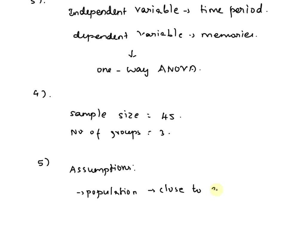 SOLVED: A researcher wants to compare the efficacy of three different techniques for memorizing ...