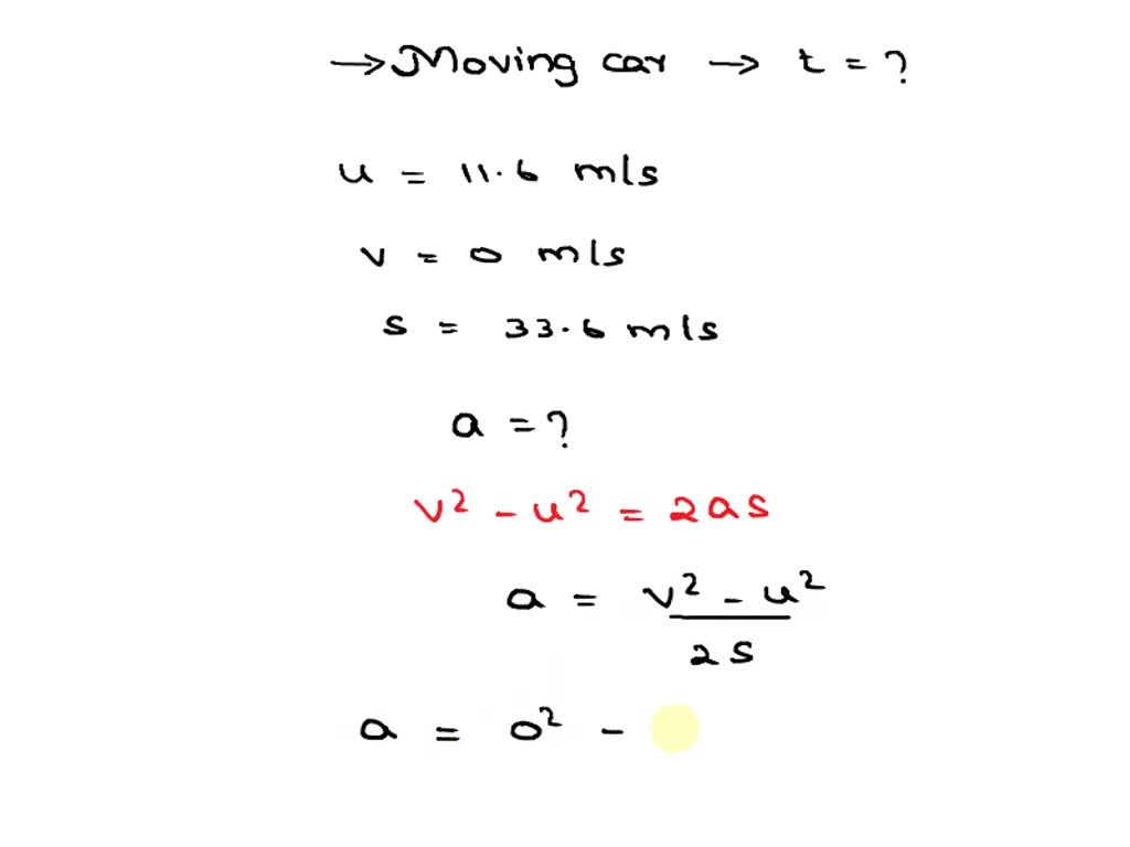 SOLVED: A driver in a car, originally moving at 11.6 m/s, applies the brakes until the car comes ...