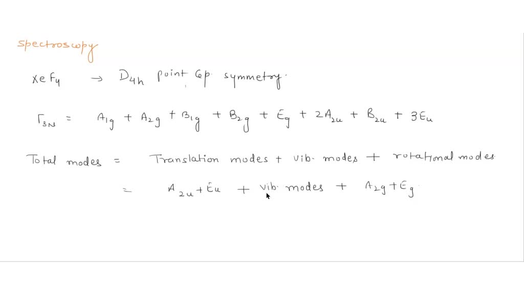 SOLVED: Using the group theory method, determine how many IR and Raman active vibrational modes ...