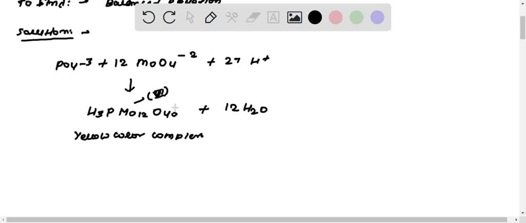 SOLVED: What is the balanced equation of phosphates reacting with ...