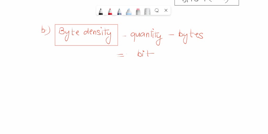 SOLVED: Many computers use one byte (8 bits) of data for each letter of ...