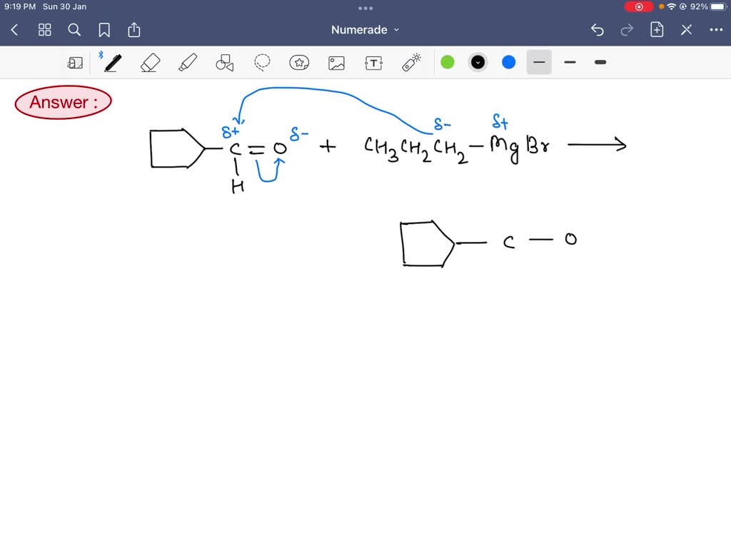 SOLVED: Write mechanism of the reaction of each of following compound ...