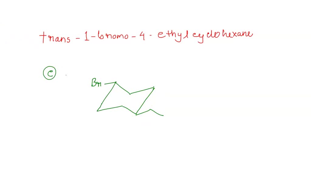 Which of the following is the most stable conformation of trans-1-bromo ...