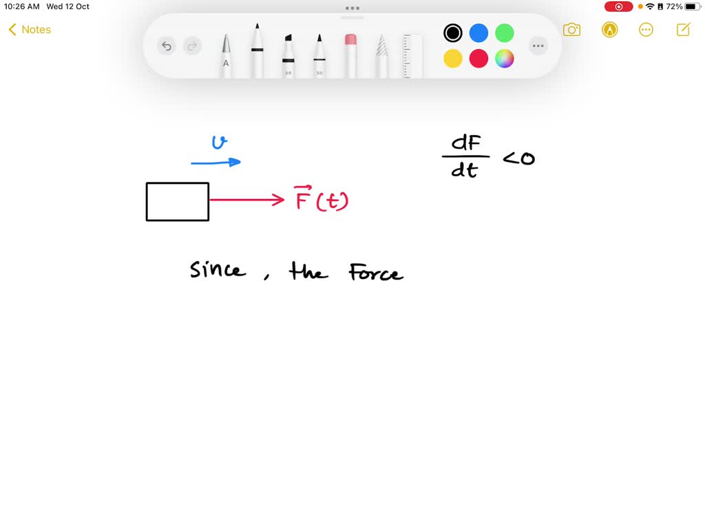 SOLVED: An object is moving to the right, and experiencing a net force ...