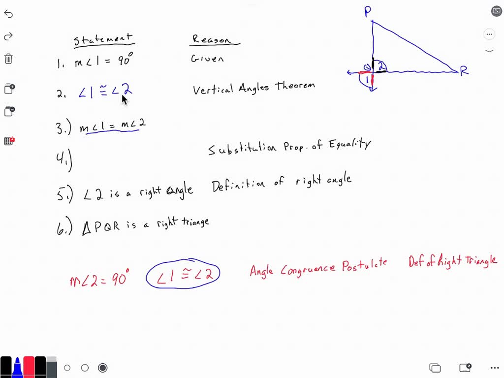 SOLVED: A conjecture and the two-column proof used to prove the conjecture are shown. A right ...