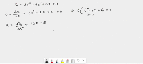 12. The motion of a particle is defined by the relation a = 4t, where a is in ft/s² and t is in ...