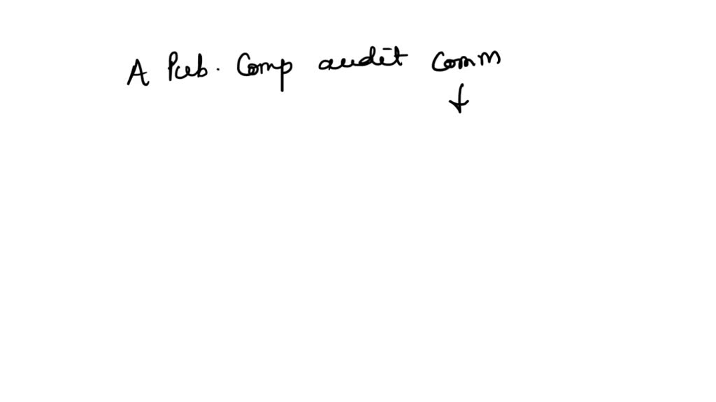 SOLVED: Olsen Alain, CPAs (O A) performed the audit of Rocky Point ...