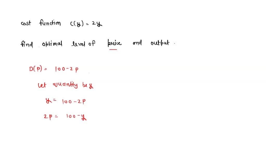 SOLVED: The optimality condition (MRS = price ratio) for the ...
