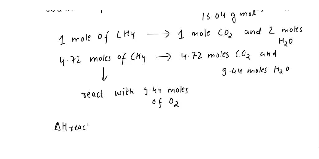 SOLVED: Problem Solving Activity For the following reaction: CH4 + 20 ...