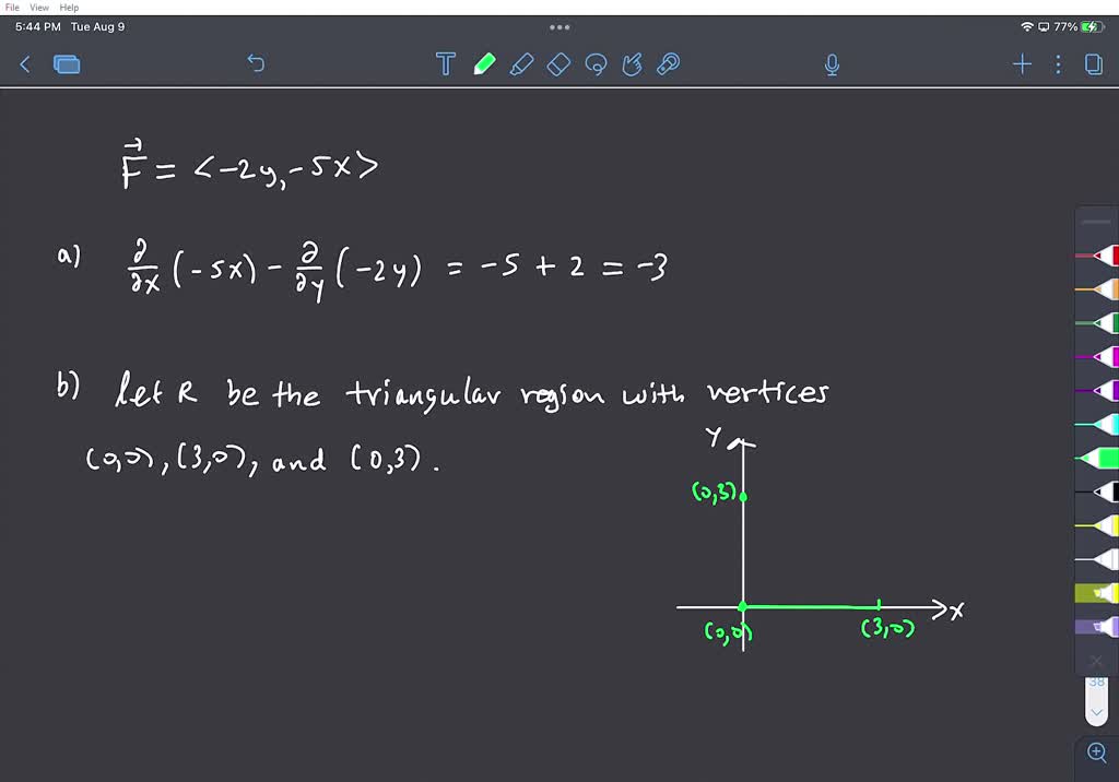 SOLVED: Consider the following region R and the vector field F a ...
