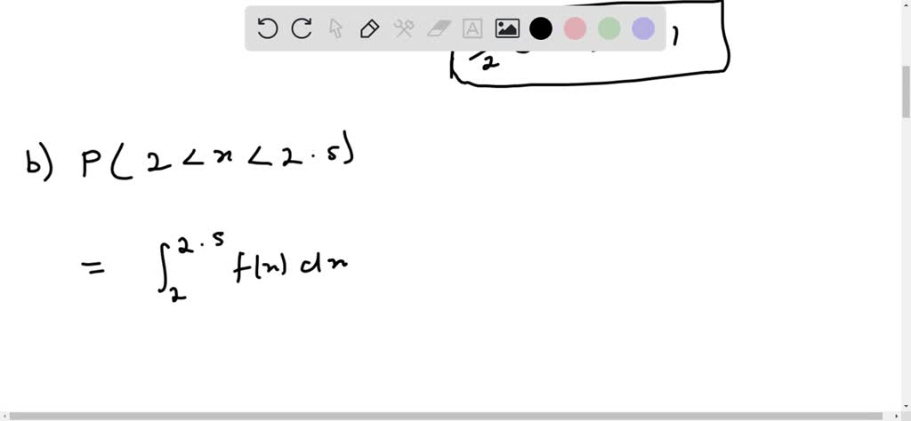 SOLVED: A continuous random variable X that can assume values between x=1 and x=3 has a density ...