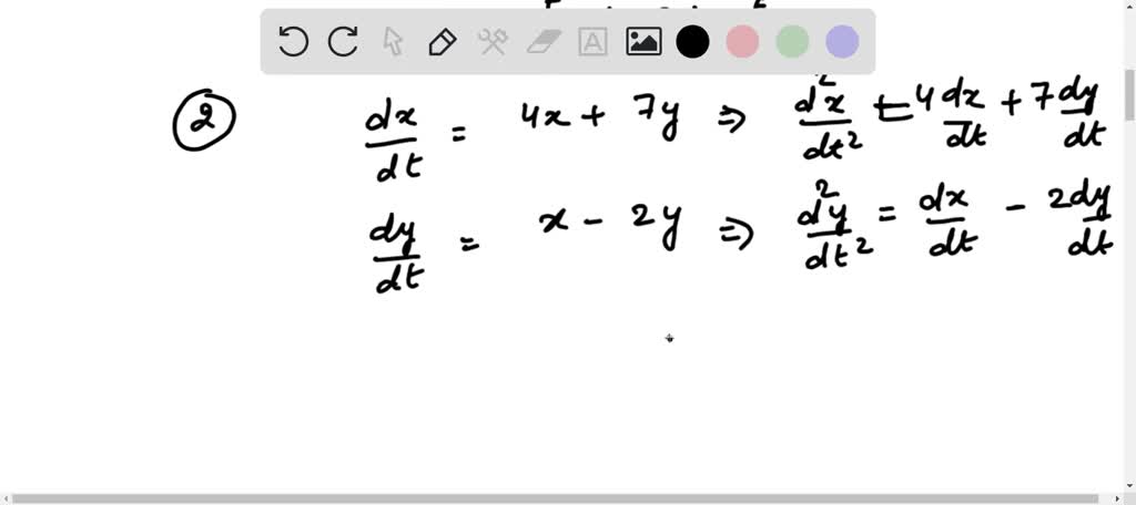 SOLVED: 'Homework: In each of the following problems, system dx = f(x,y) dt dy =g(x,y) dt is ...
