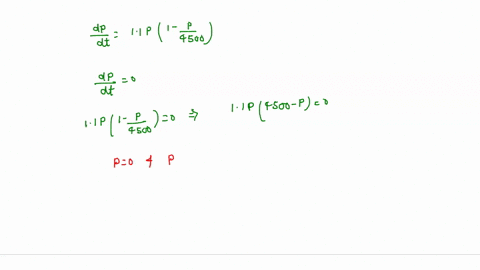 SOLVED: 7. A population is modeled by the differential equation (d p ...
