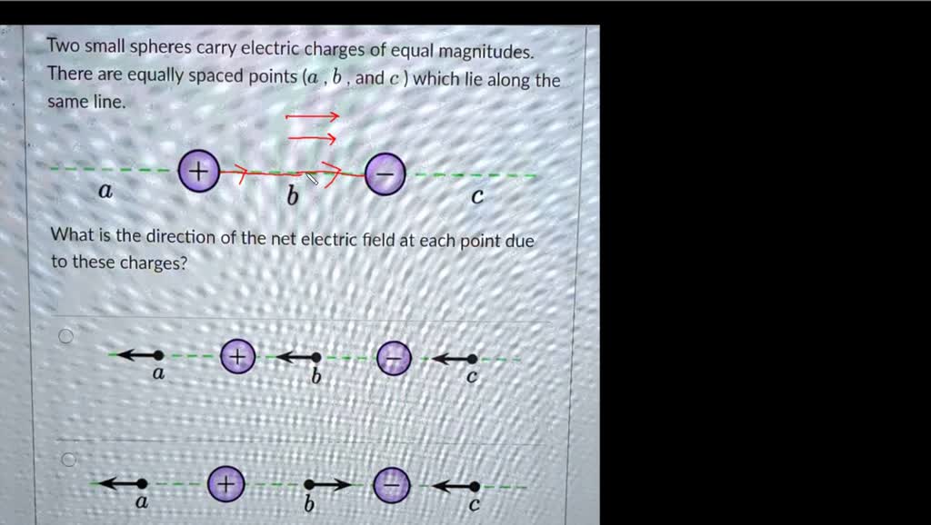 SOLVED: Two small spheres carry electric charges of equal magnitudes ...