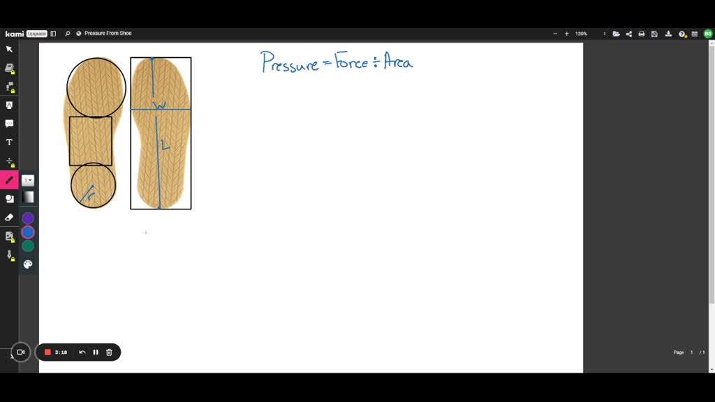 Use a ruler to measure the dimensions of the sole of one of your shoes ...