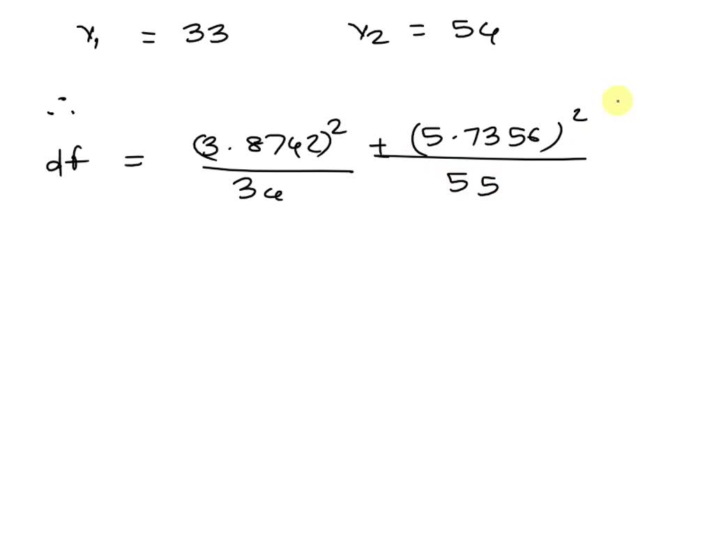 SOLVED: To calculate the p-value you also need to know the degrees of freedom (df). The degrees ...