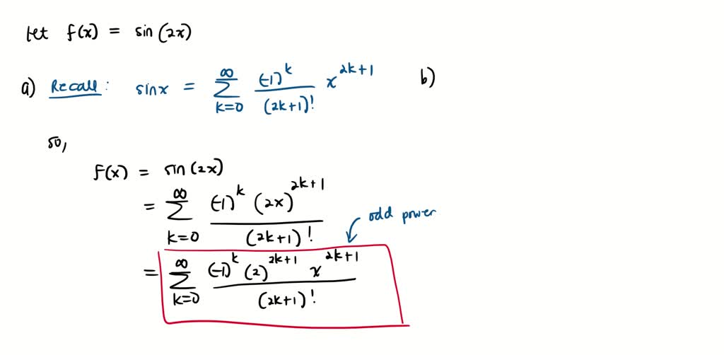 SOLVED: Pojet serleRepresentallon (6 points each) Find the power serias ...