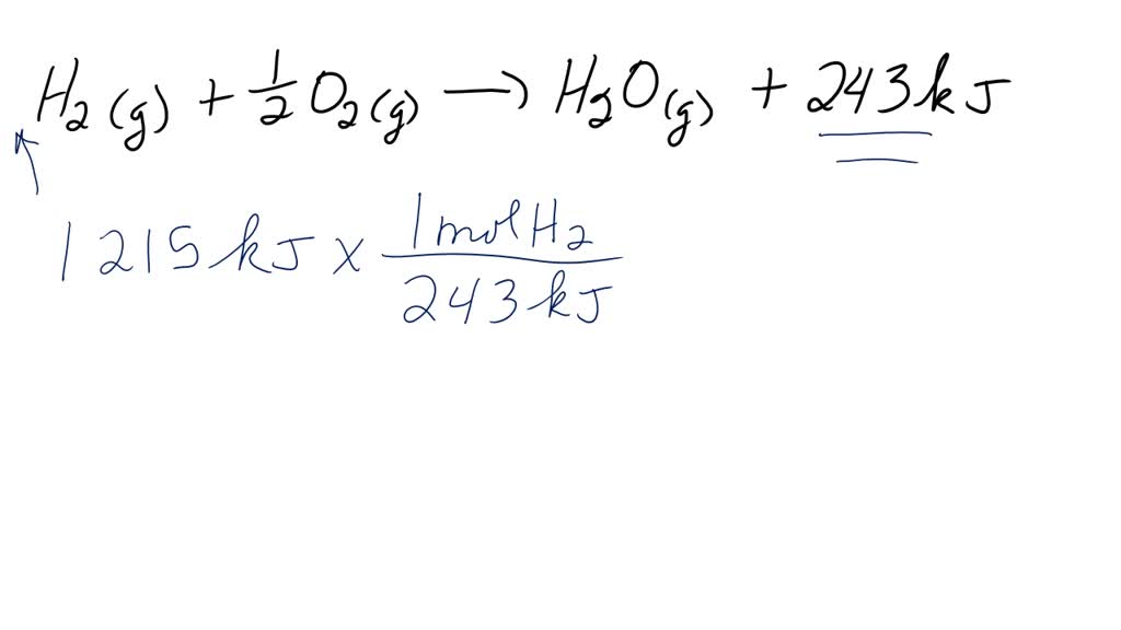 SOLVED: Consider the following equation for the combustion of hydrogen ...