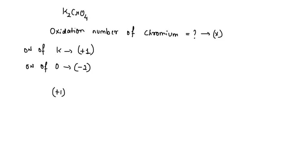 VIDEO solution: 17. What is the oxidation number of chromium in the ...