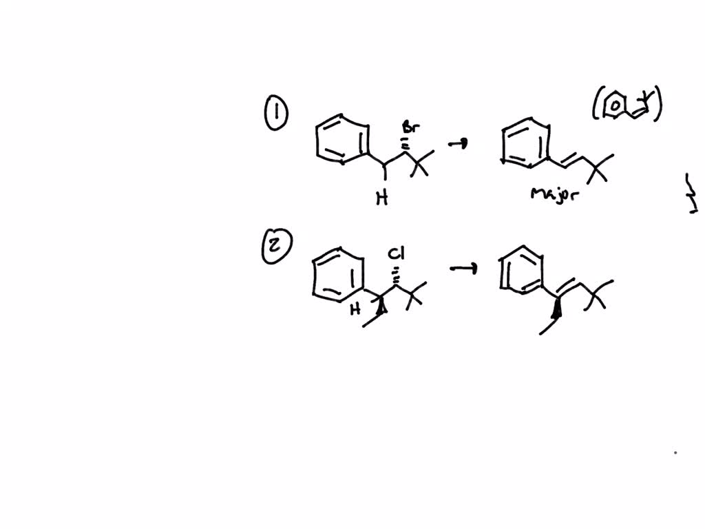 SOLVED: 'Draw the mechanism for the following E2 reactions If possible ...