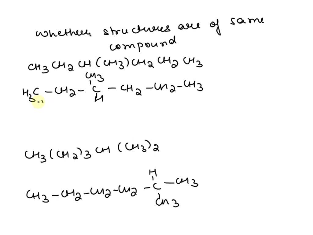 SOLVED: Considering the following compounds, which two structures ...