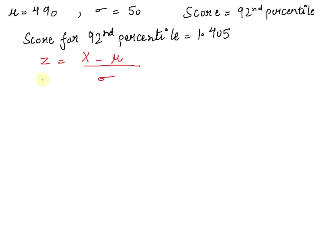 SOLVED: Scores on a national math test are normally distributed, with a ...
