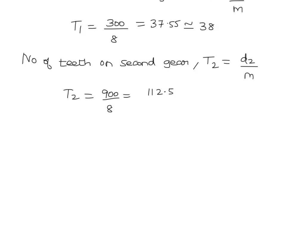 SOLVED: HWII Two parallel shafts are to be connected by spur gearing ...