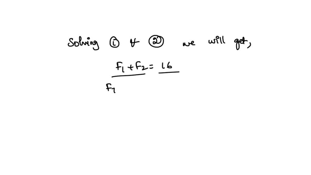 SOLVED: Sum of magnitude of two forces acting at a point is 16N. If ...
