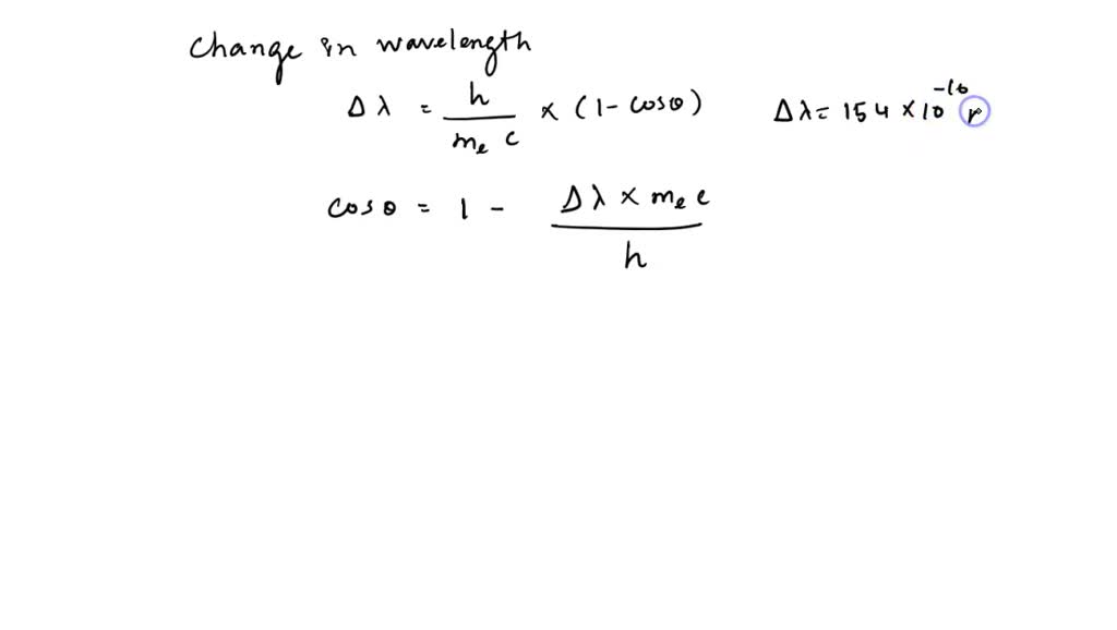SOLVED: 43 In one of the techniques used in X-ray diagnosis, Compton ...