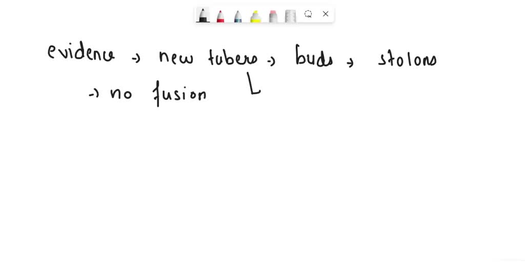 SOLVED: A diagram shows a potato producing new tubers. Buds on the ...