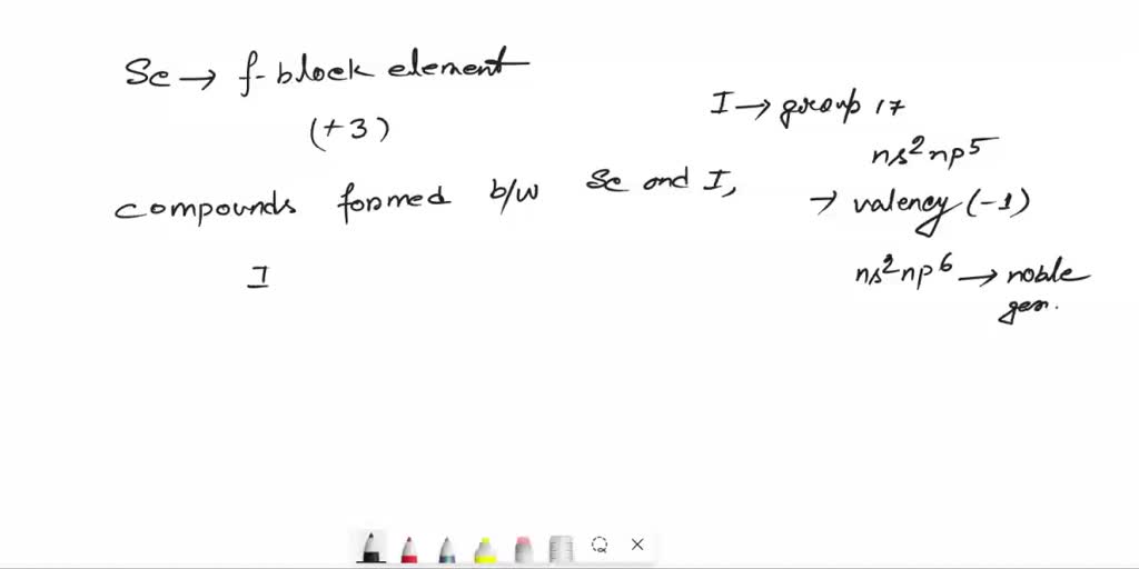 SOLVED: The most common charge associated with scandium in its ...