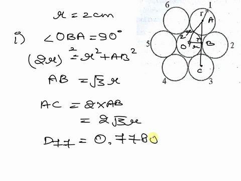 b. Figure 1 shows a stranded conductor having 7 identical strands of ...