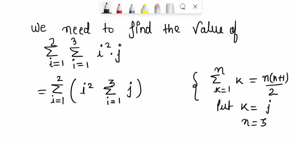 Solve the following summation problems using the formulas provided: 1 ... Solve the following summation problems using the formulas provided: 1 ...