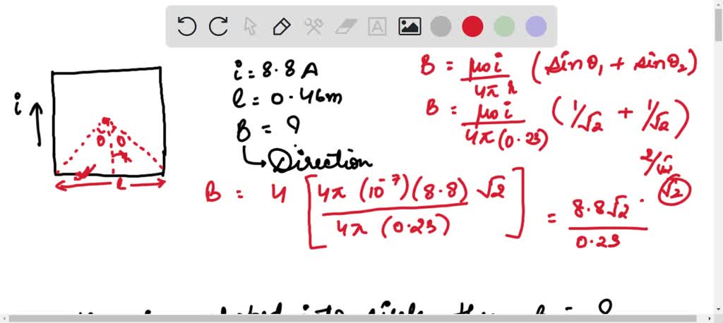 SOLVED: Consider the following figure. (a) A conducting loop in the shape of a square of edge ...