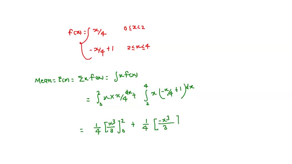 Solved Problem 1 31 Find The Mean And Variance Of Tle Random Variable Whose Triangular Pdf Is 1715