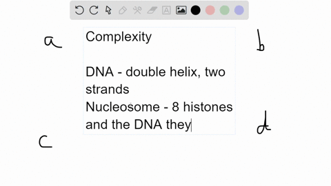 Place the following structures in order from least to most complex organization: chromatin ...