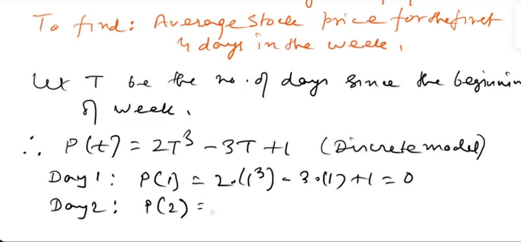 SOLVED: Consider a stock whose price fluctuated according to the ...