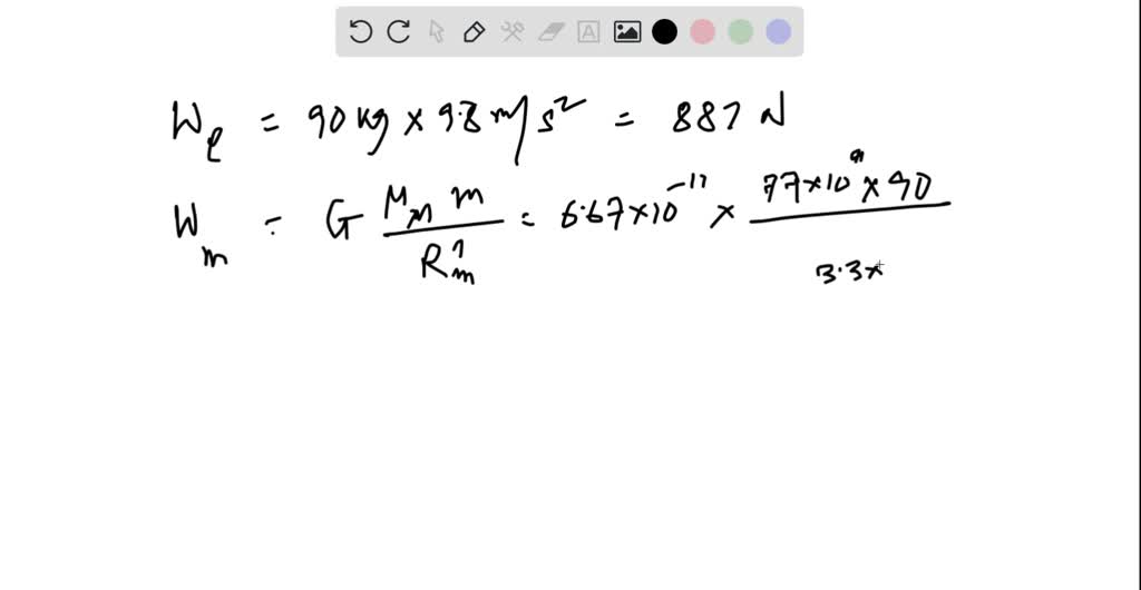 Solved Calculate The Gravitational Force Between A 90 Kg Person