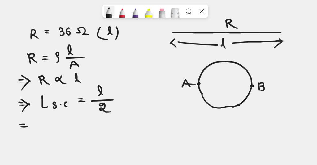 SOLVED: a uniform wire of resistance 36 ohm is bent in tne form of a ...
