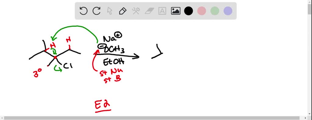 SOLVED: Given a 3-chloro-2,3-dimethylpentane in the presence of sodium methoxide and ethanol ...
